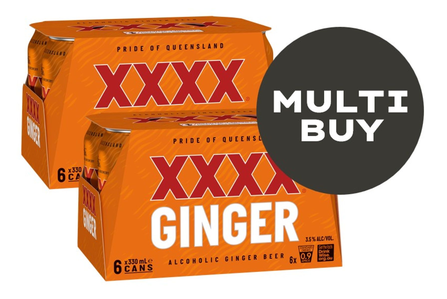 XXXX Ginger Beer 6pk | Thirsty Camel