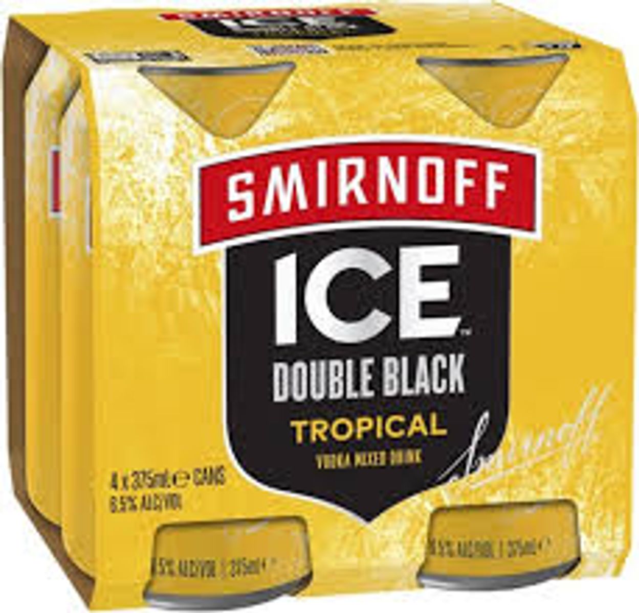 Smirnoff Ice Double Black Tropical Punch 6.5% Can 375ml | Thirsty Camel