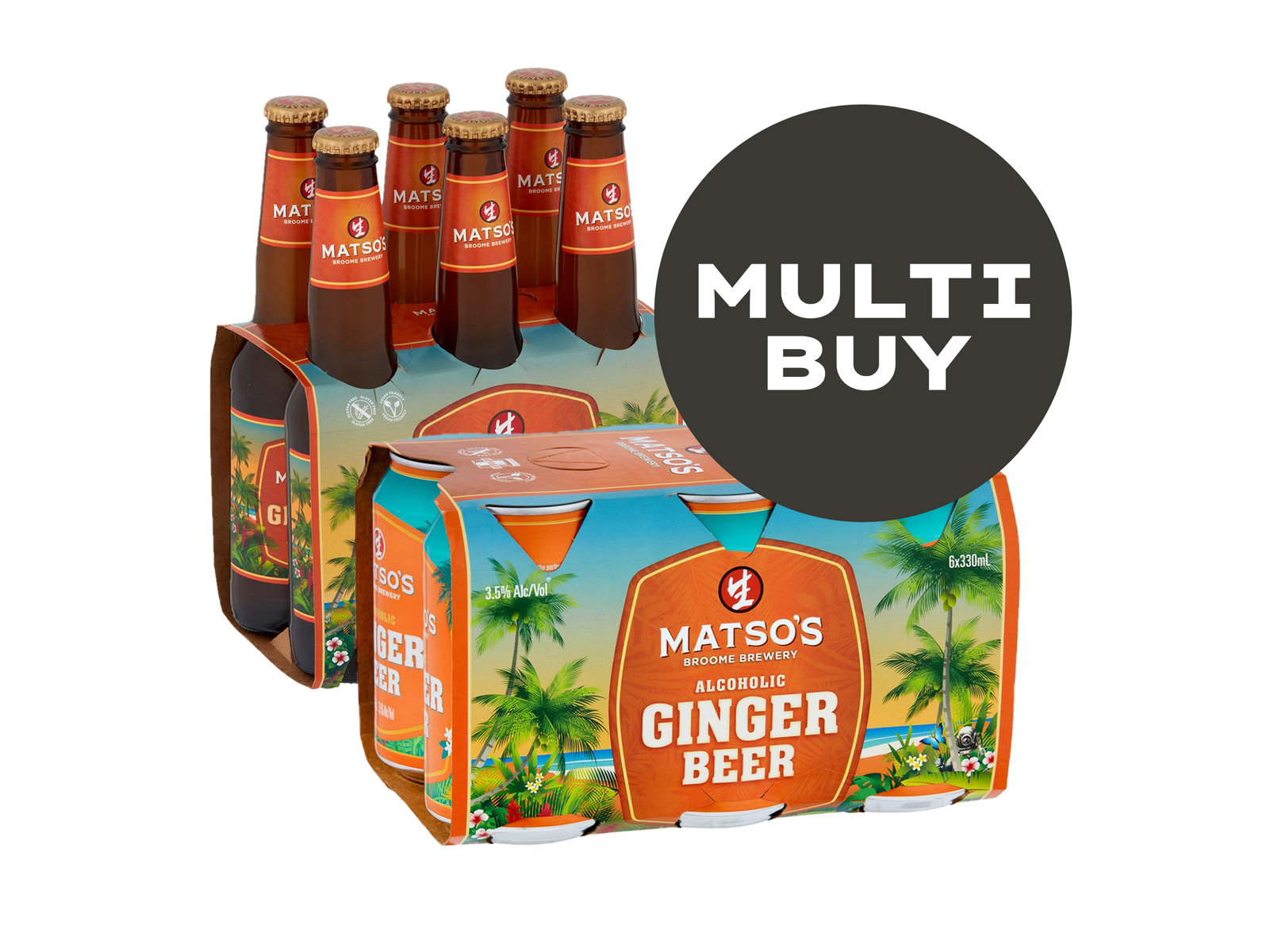 Matsos Alcoholic Ginger Beer 6pk | Thirsty Camel