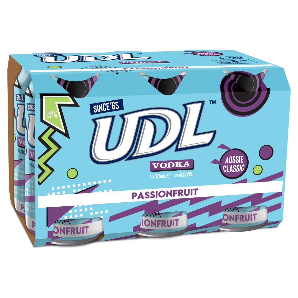 UDL Vodka & Passionfruit 4.5% Can 375mL | Thirsty Camel