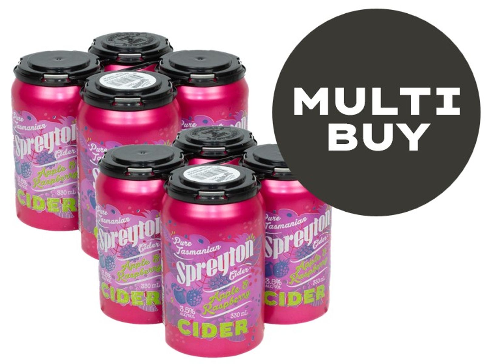 Spreyton Apple & Raspberry Cider 4 Pack | Thirsty Camel