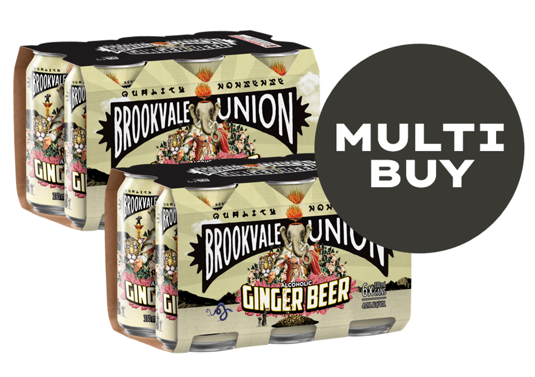 Brookvale Ginger Beer 6pk | Thirsty Camel