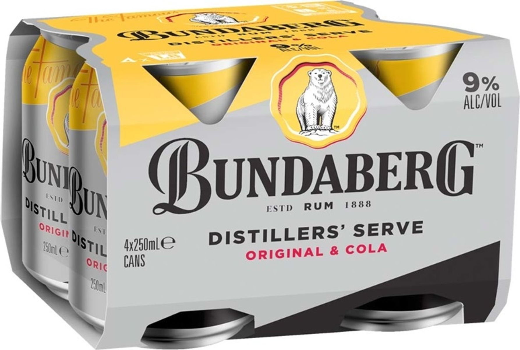 Bundaberg 33 OP Rum & Cola 9.0% Can 250mL | Thirsty Camel