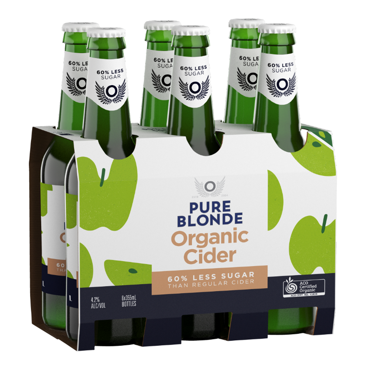 Pure Blonde Organic Apple Cider Bottle 355mL | Thirsty Camel