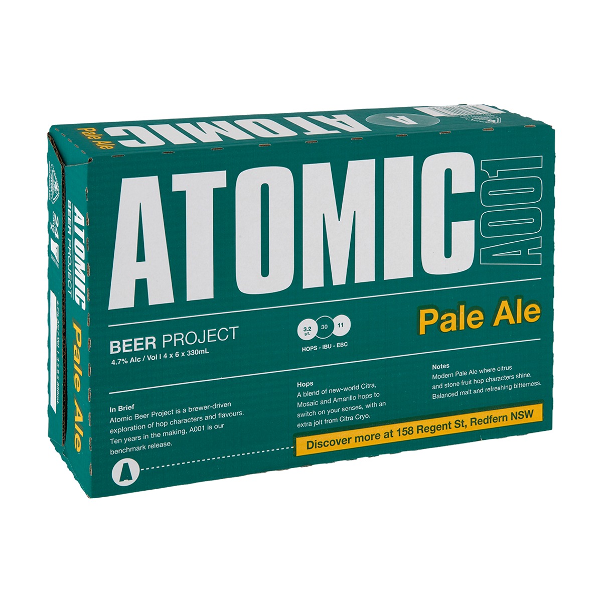 Atomic Beer Project Pale Ale Bottle 330mL | Thirsty Camel