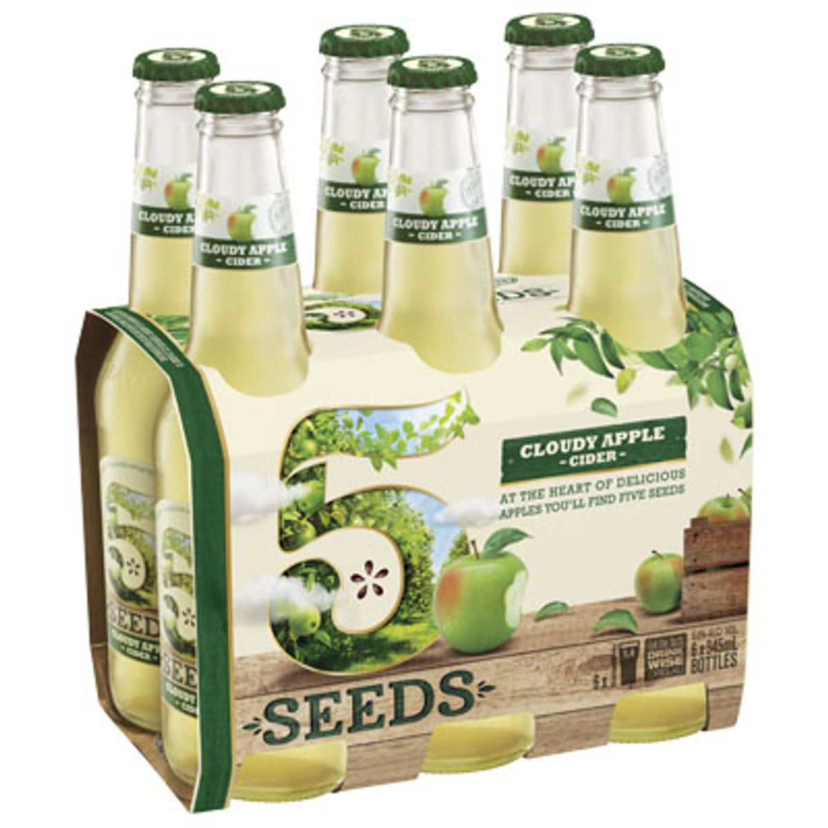 5 Seeds Cloudy Apple Cider Bottle 345mL | Thirsty Camel