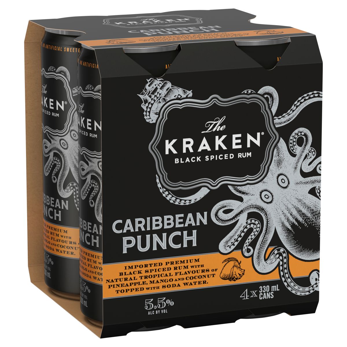 Kraken Spiced Rum Caribbean Punch Can 330ml | Thirsty Camel