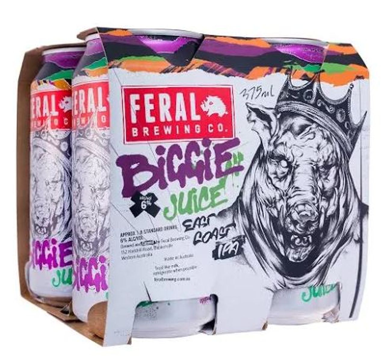 Feral Brewing Co Biggie Juice East Coast IPA Can | Thirsty Camel