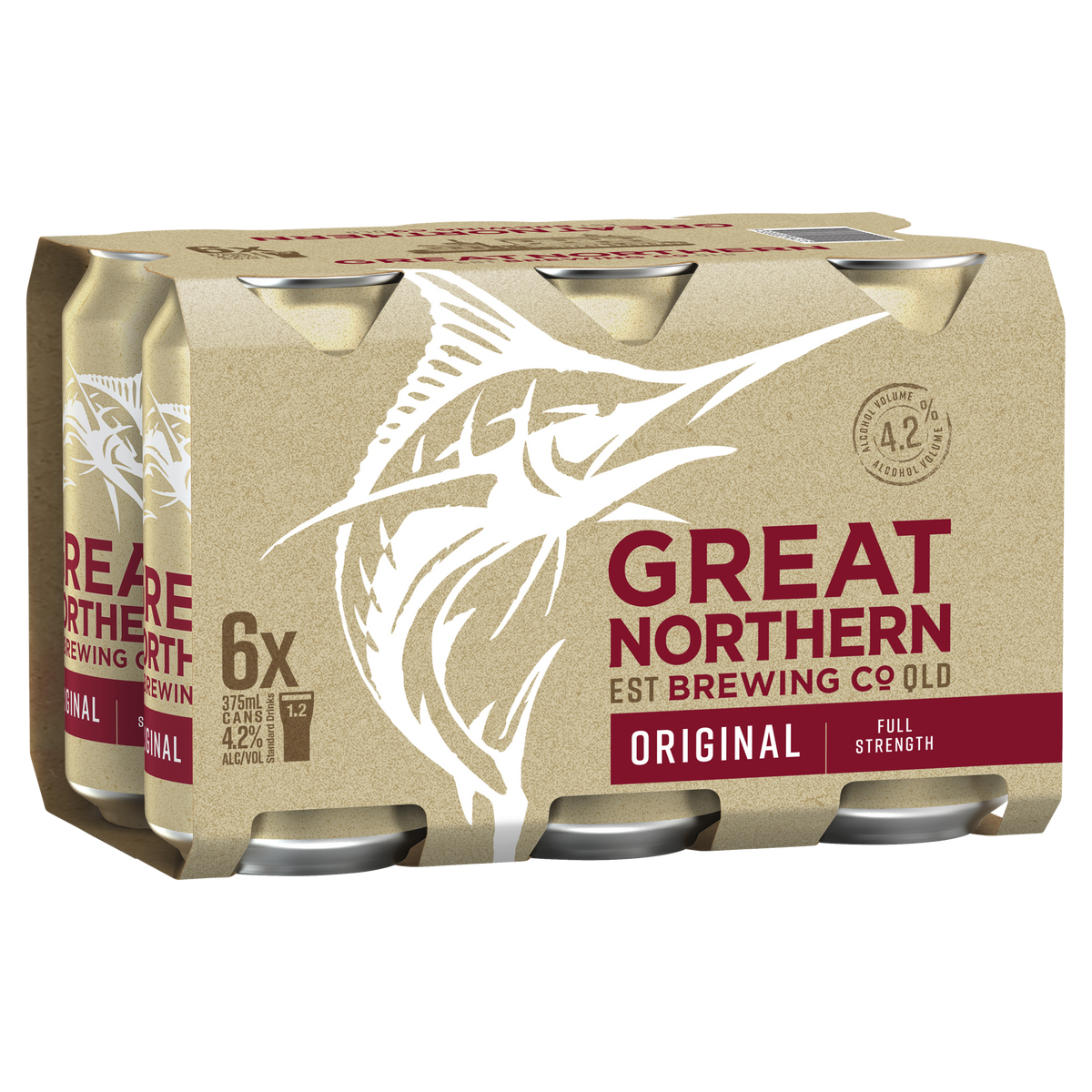 Great Northern Brewing Co Original 4.2% Can 375mL | Thirsty Camel