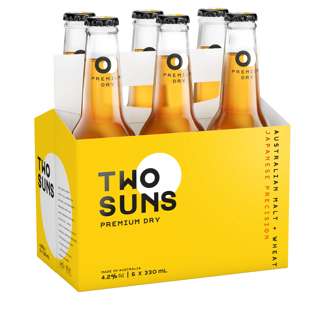 Two Suns Premium Dry Bottle 330mL | Thirsty Camel