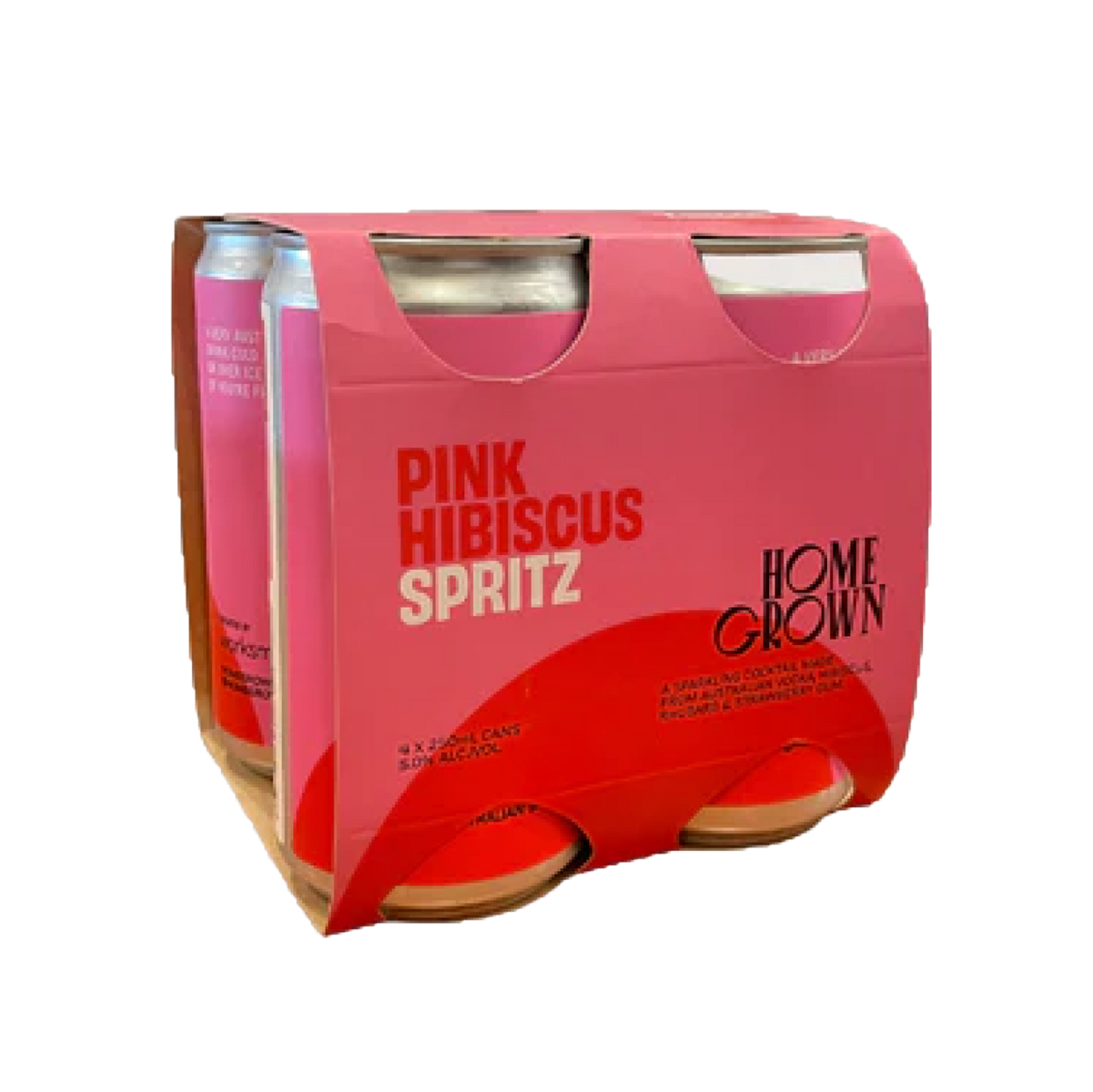 Home Grown Pink Hibiscus Spritz Can 250ml | Thirsty Camel