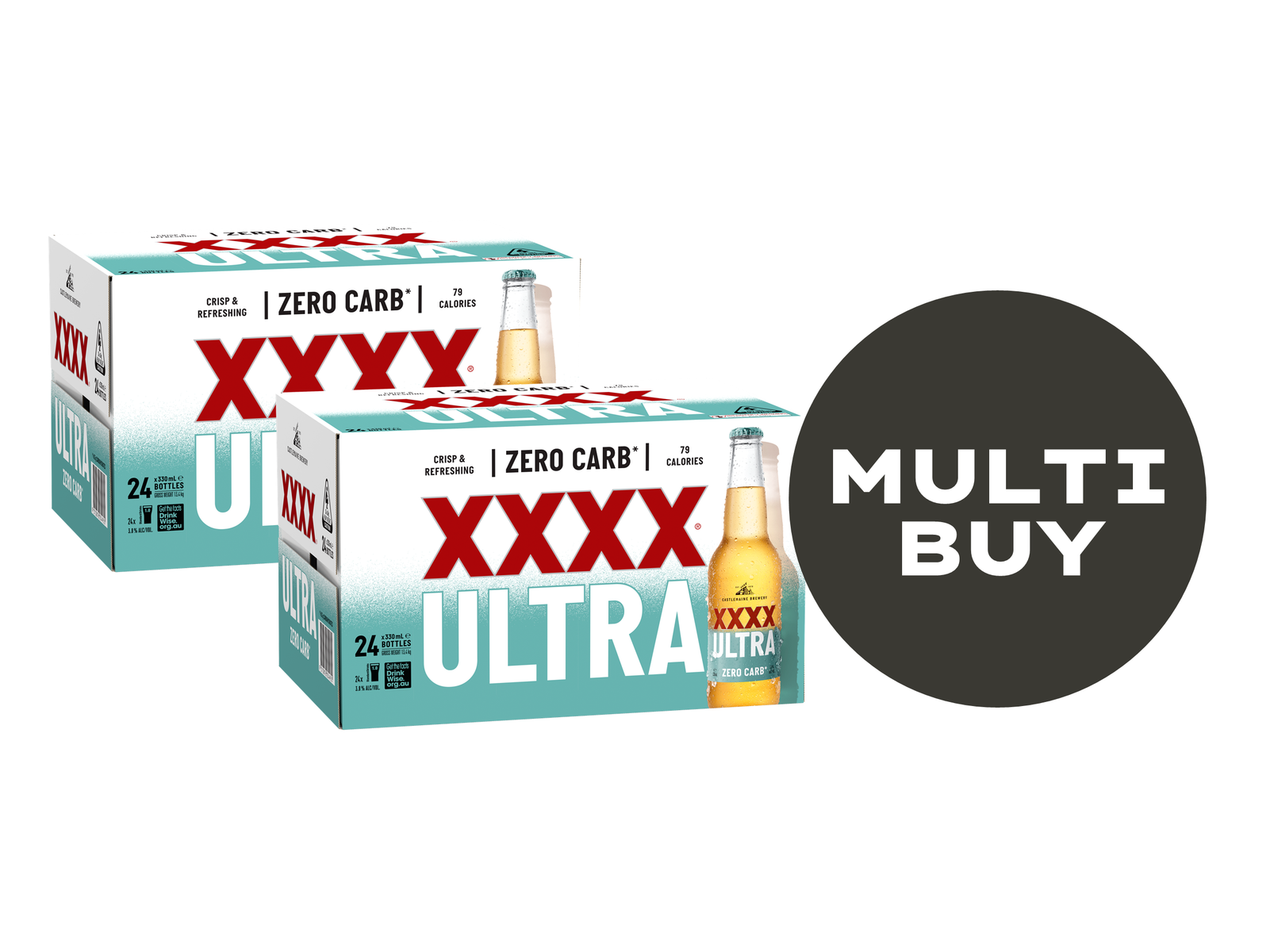 XXXX Ultra Zero Carb 24pk | Thirsty Camel