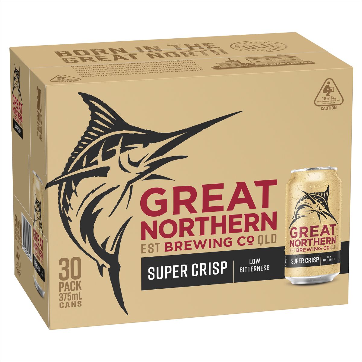 Great Northern Brewing Co Super Crisp Lager Can 375mL | Thirsty Camel