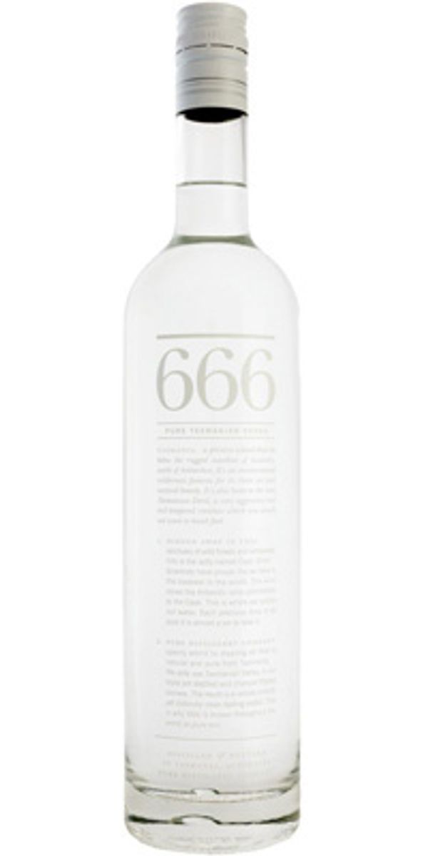 666 Vodka 666 Pure Tasmanian Vodka 700mL | Thirsty Camel