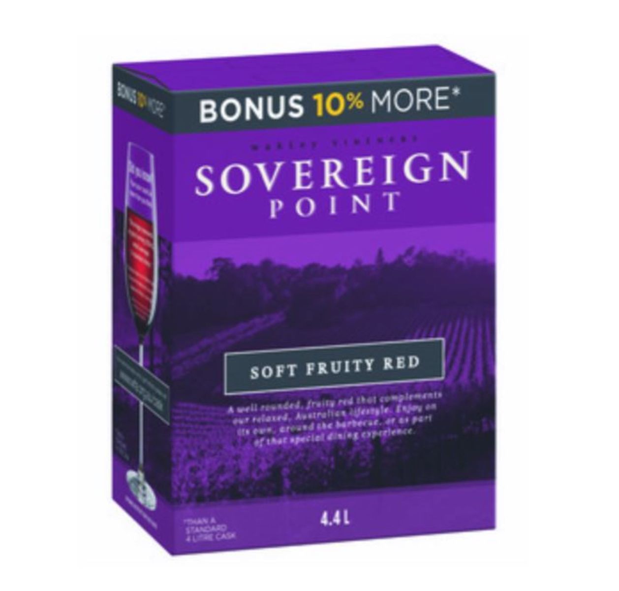 Sovereign Point Soft Fruity Red Cask 4.4L | Thirsty Camel