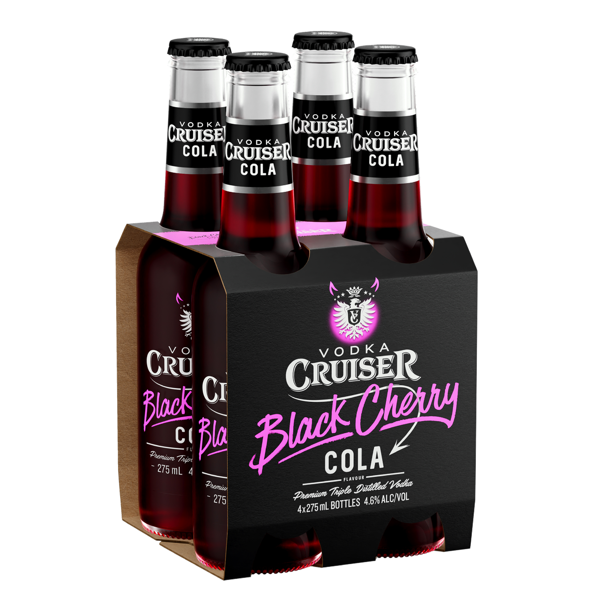 Vodka Cruiser Black Cherry Cola Bt 275ml | Thirsty Camel