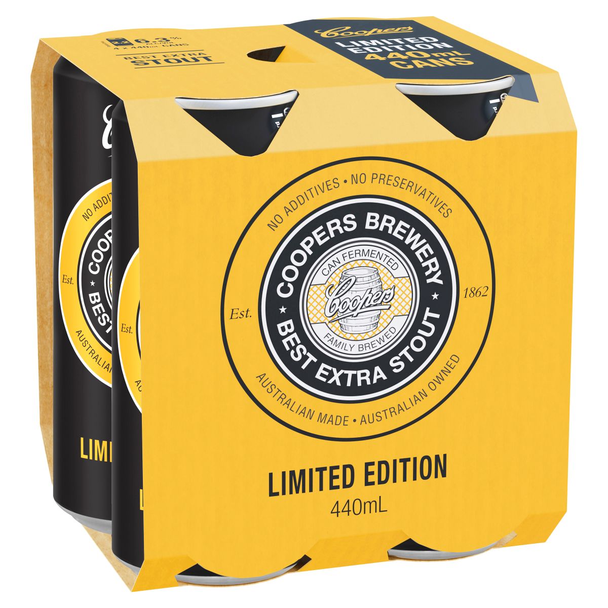 Coopers Best Extra Stout Can 440ml | Thirsty Camel