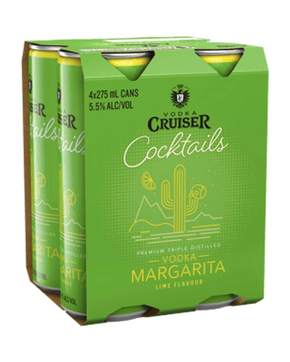 Vodka Cruiser Cocktails Lime Margarita Can | Thirsty Camel