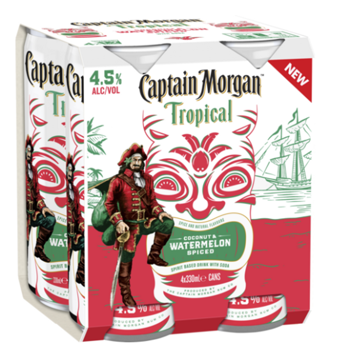 Captain Morgan Tropical Coconut Watermelon & Soda | Thirsty Camel