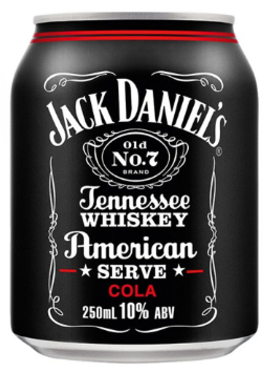 Jack Daniel's American Serve & Cola 10% Can 250mL | Thirsty Camel