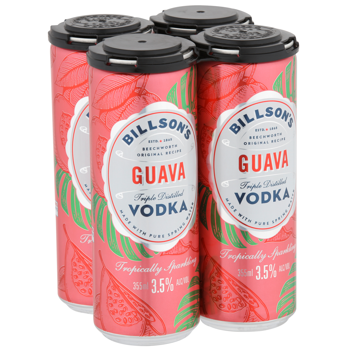 Billson's Vodka & Guava Can 355ml 4pk | Thirsty Camel