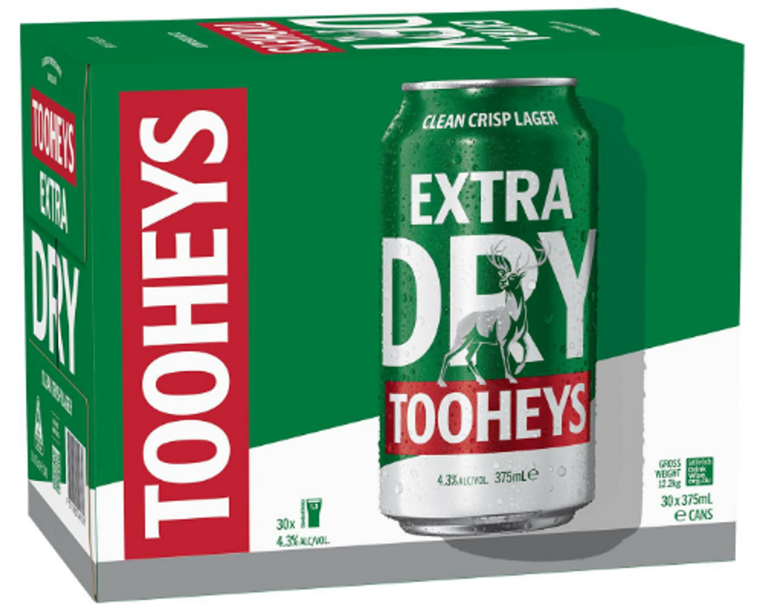 Tooheys Extra Dry Can 375mL | Thirsty Camel