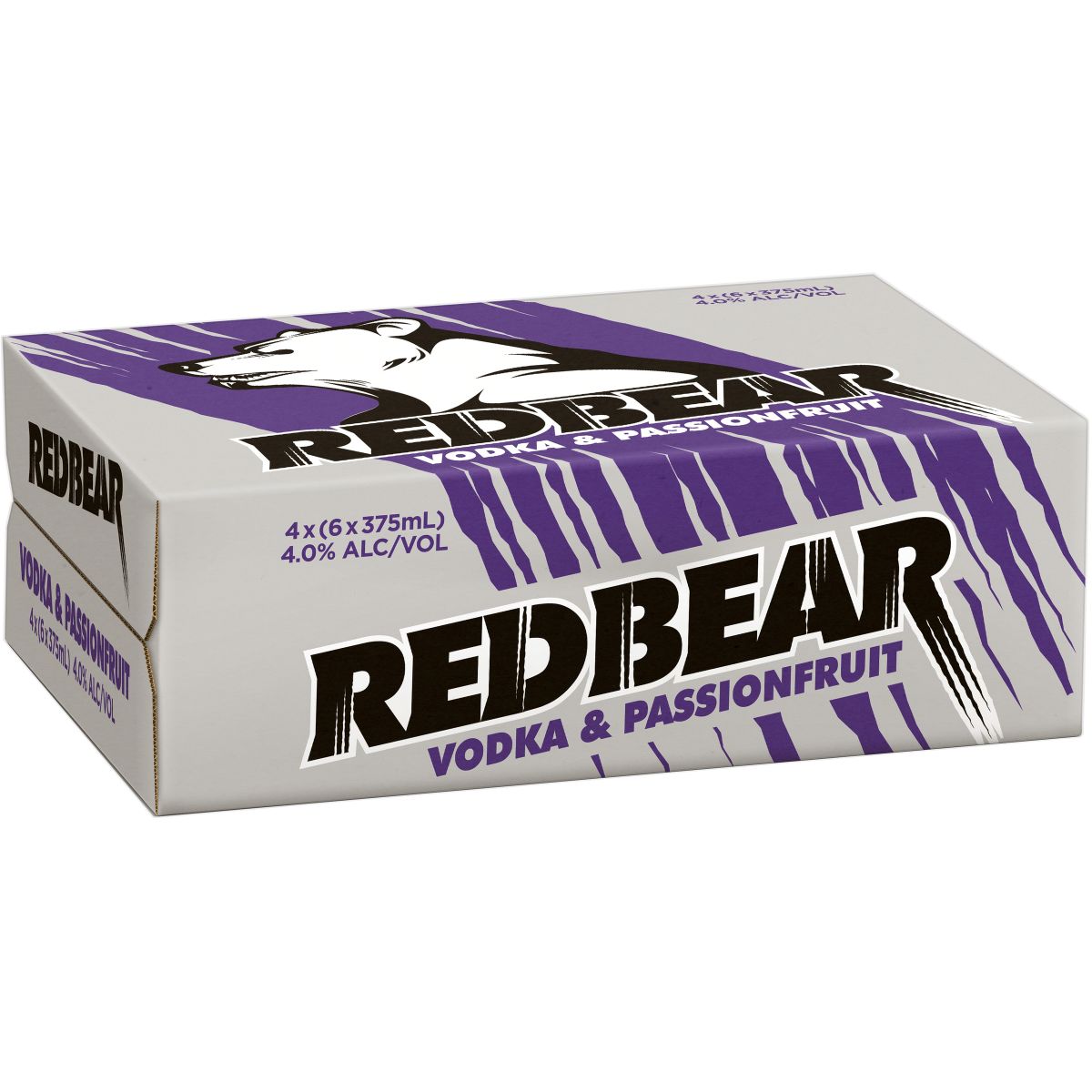 Red Bear Vodka & Passionfruit 4.5% Can 375mL | Thirsty Camel