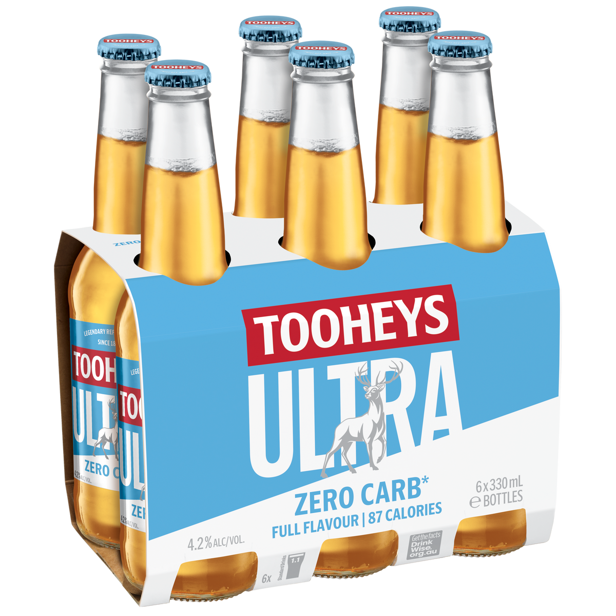Tooheys Ultra Zero Carb Bt 330ml | Thirsty Camel